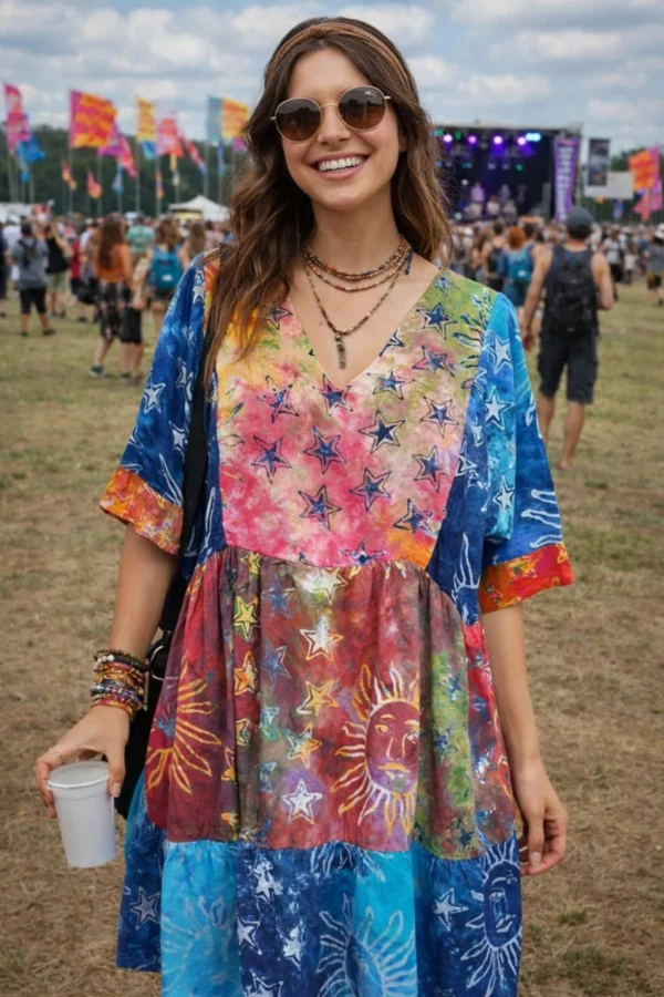 sun and moon smock dresses - The Little Hippie Shop
